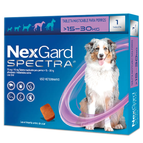 NexGard Spectra | Masticables contra pulgas y garrapatas para perros